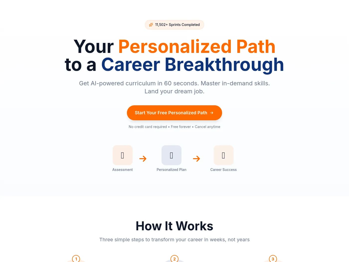 Edutech Free Trial Landing Page