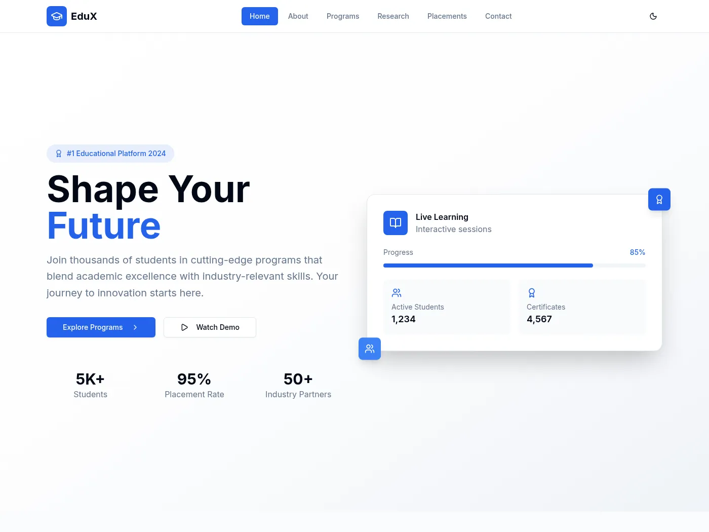EduX Fullstack Platform – Modern Educational Engagement & Alumni Success