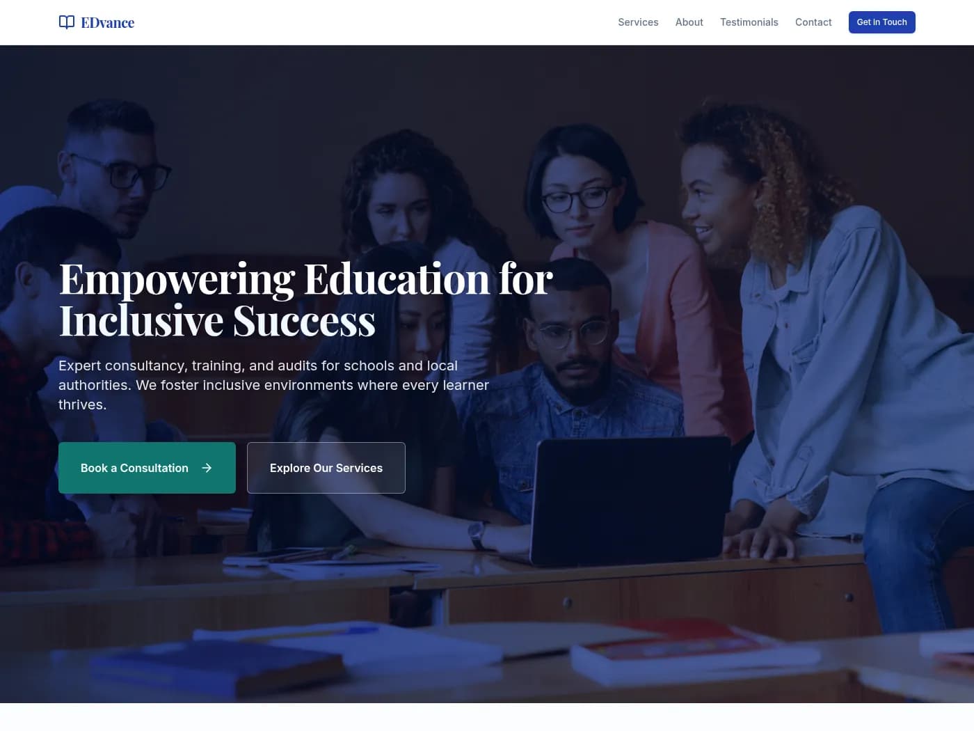 EDvance Education Consultancy Website