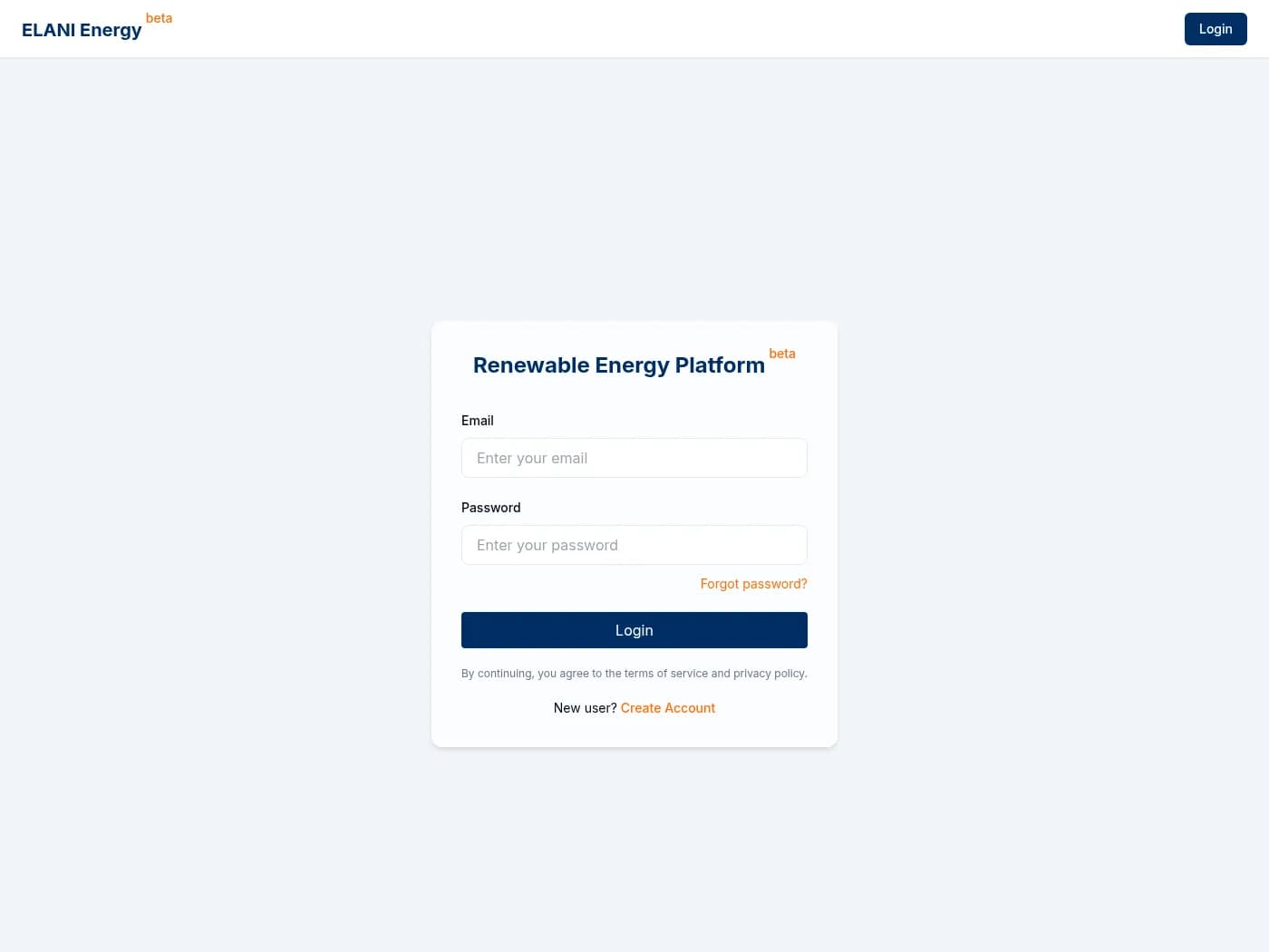 ELANI Energy - App