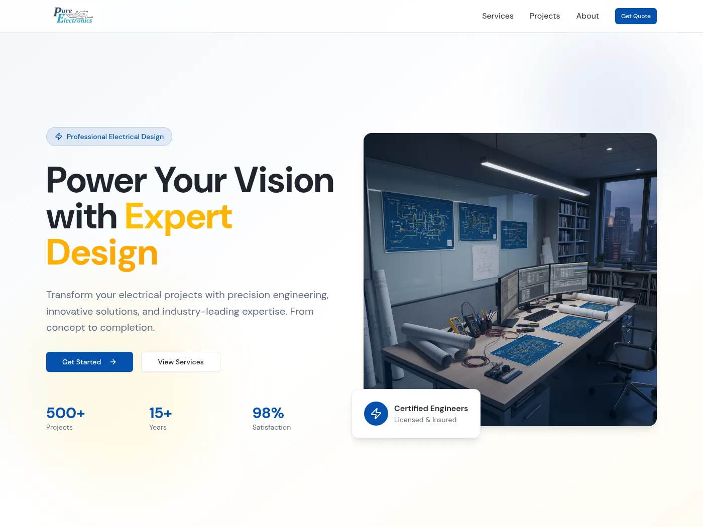 ElectroDesign Business Website