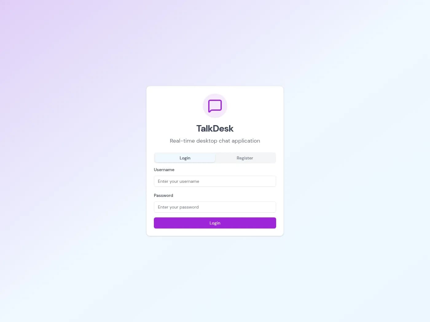 TalkDesk: Real-Time Electron Desktop Chat with FastAPI & WebSockets