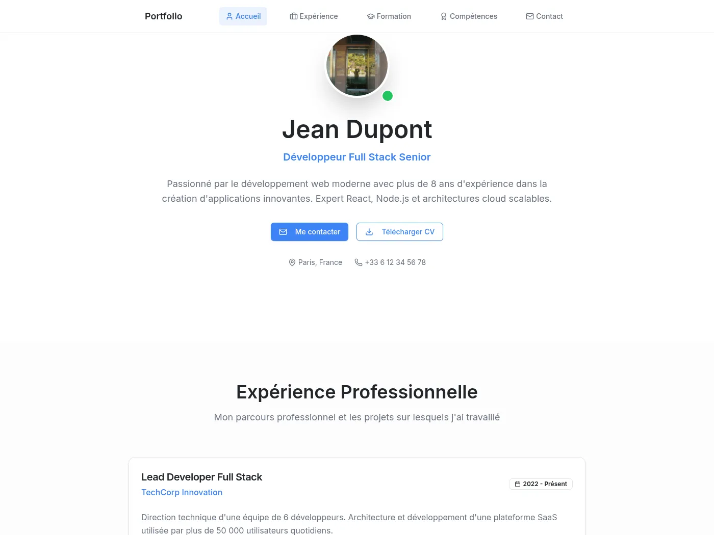 Elegant Personal CV Site for Job Applications on lovable.dev