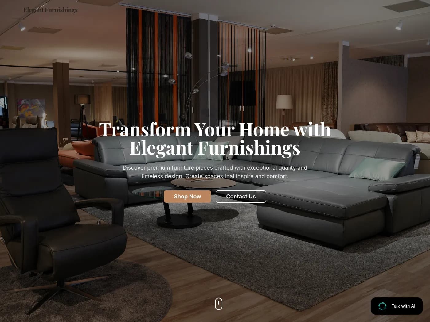 Elegant Furnishings Modern Furniture Website