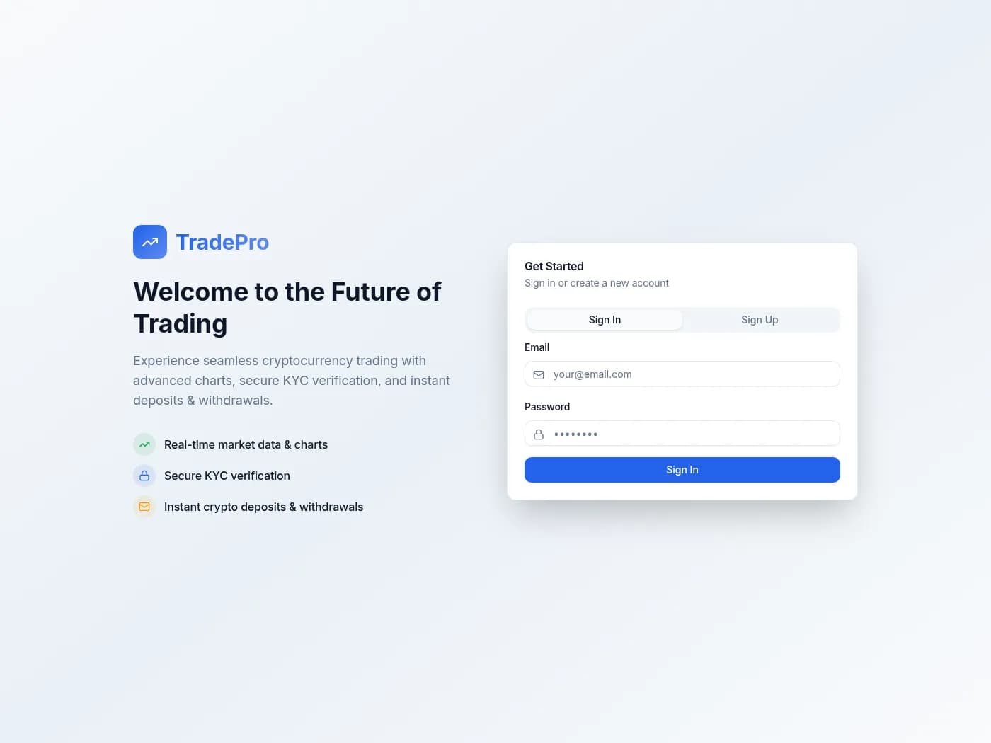 Elegant Investment Trading Platform