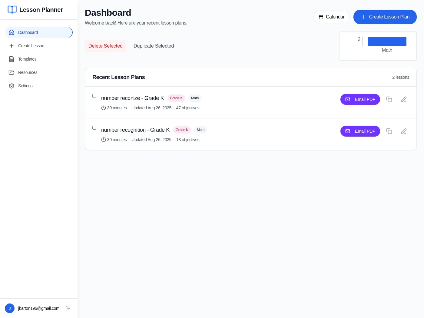 Elementary Lesson Plan Creator