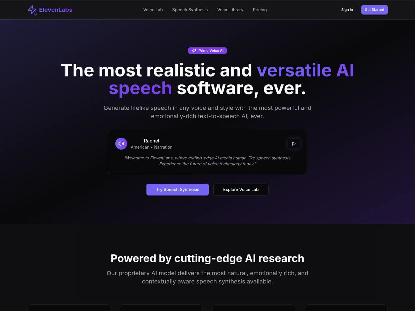 ElevenLabs Voice AI Platform Clone