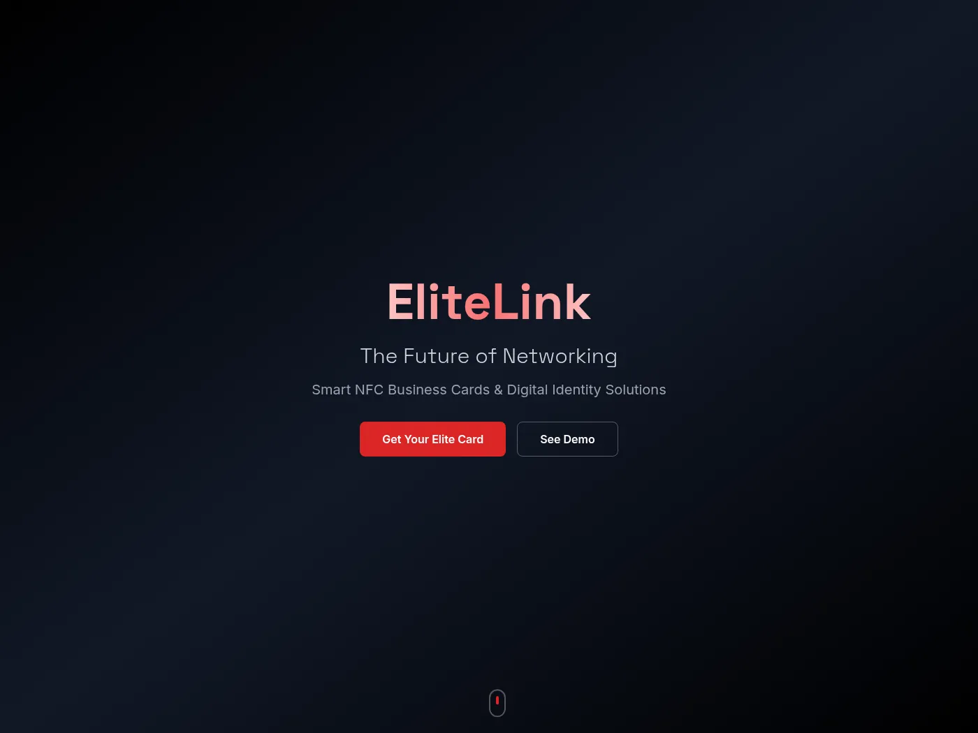 EliteLink Premium 3D Business Card Website