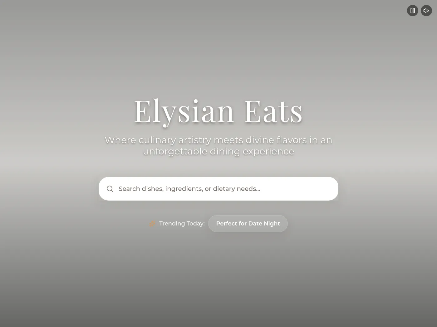 Elysian Eats: Smart Restaurant Landing Experience