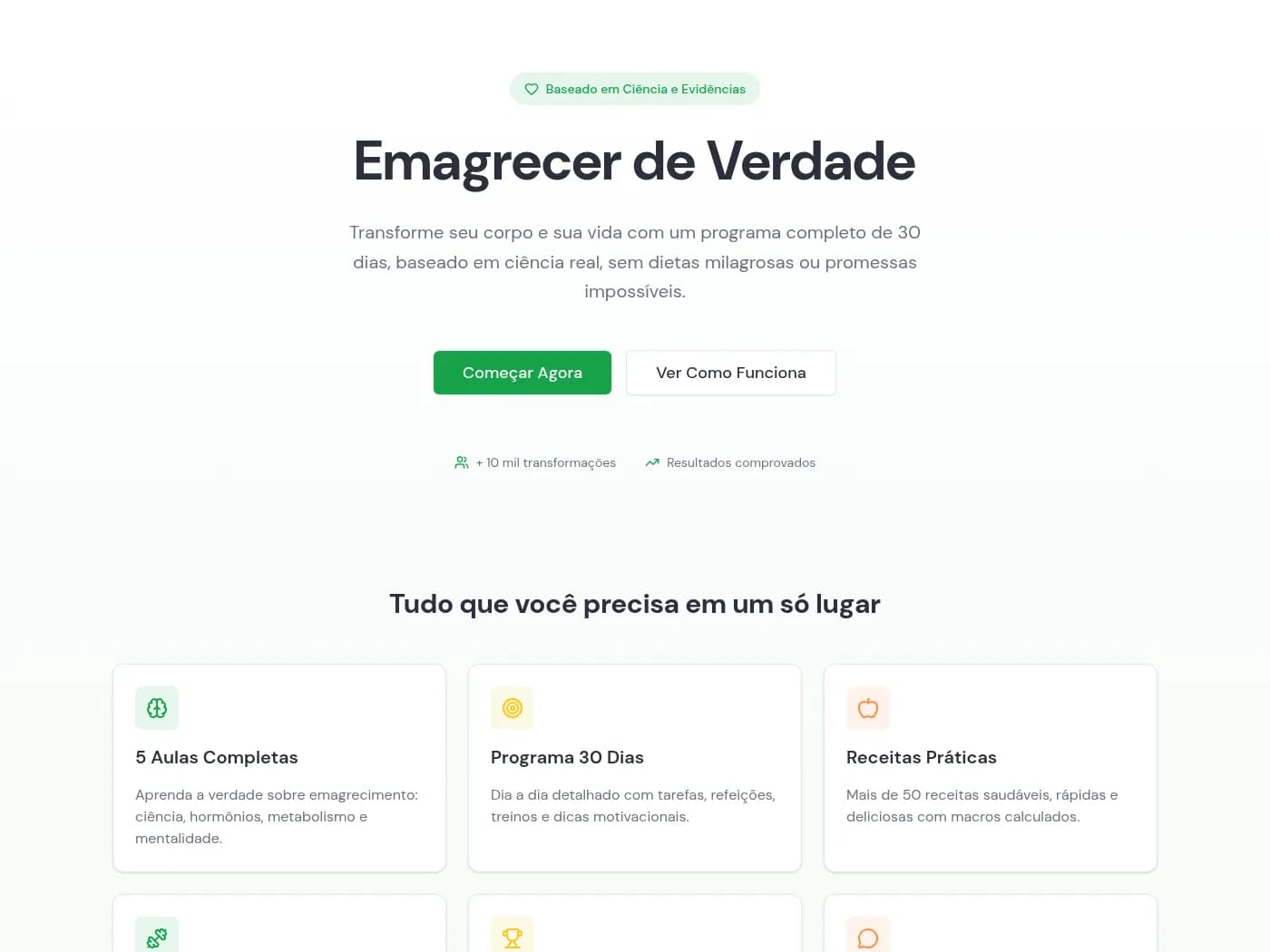 Emagrecer de Verdade: App Interativo Baseado em Evidências para Transformação Sustentável