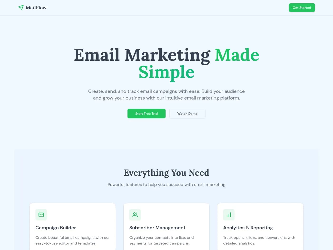 Email Marketing Web App