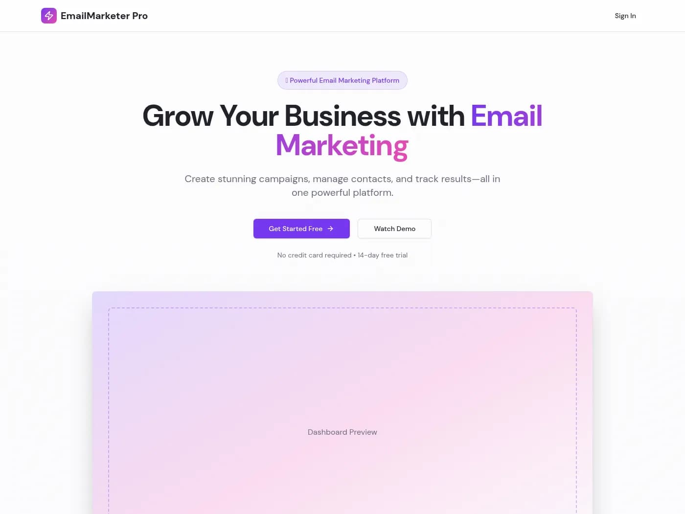 EmailMarketer Pro – Powerful Email Marketing Platform