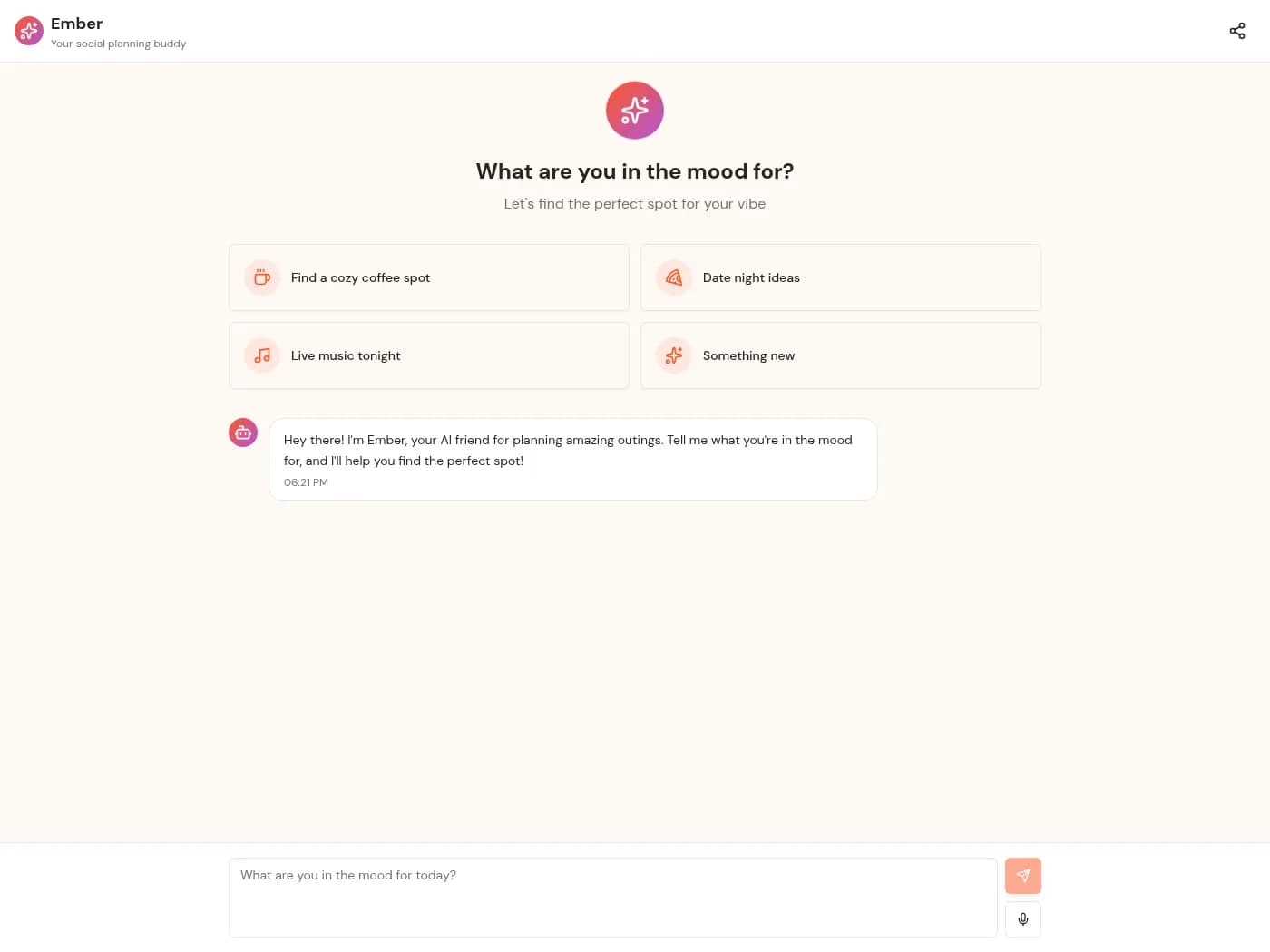 Ember: AI-Powered Social Planning Assistant for Personalized Outings
