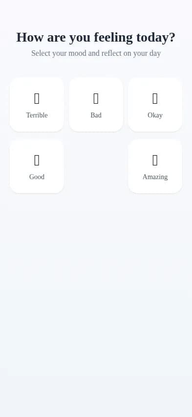 Emoji Mood Diary: AI-Powered Daily Mood Tracker for Mental Wellness
