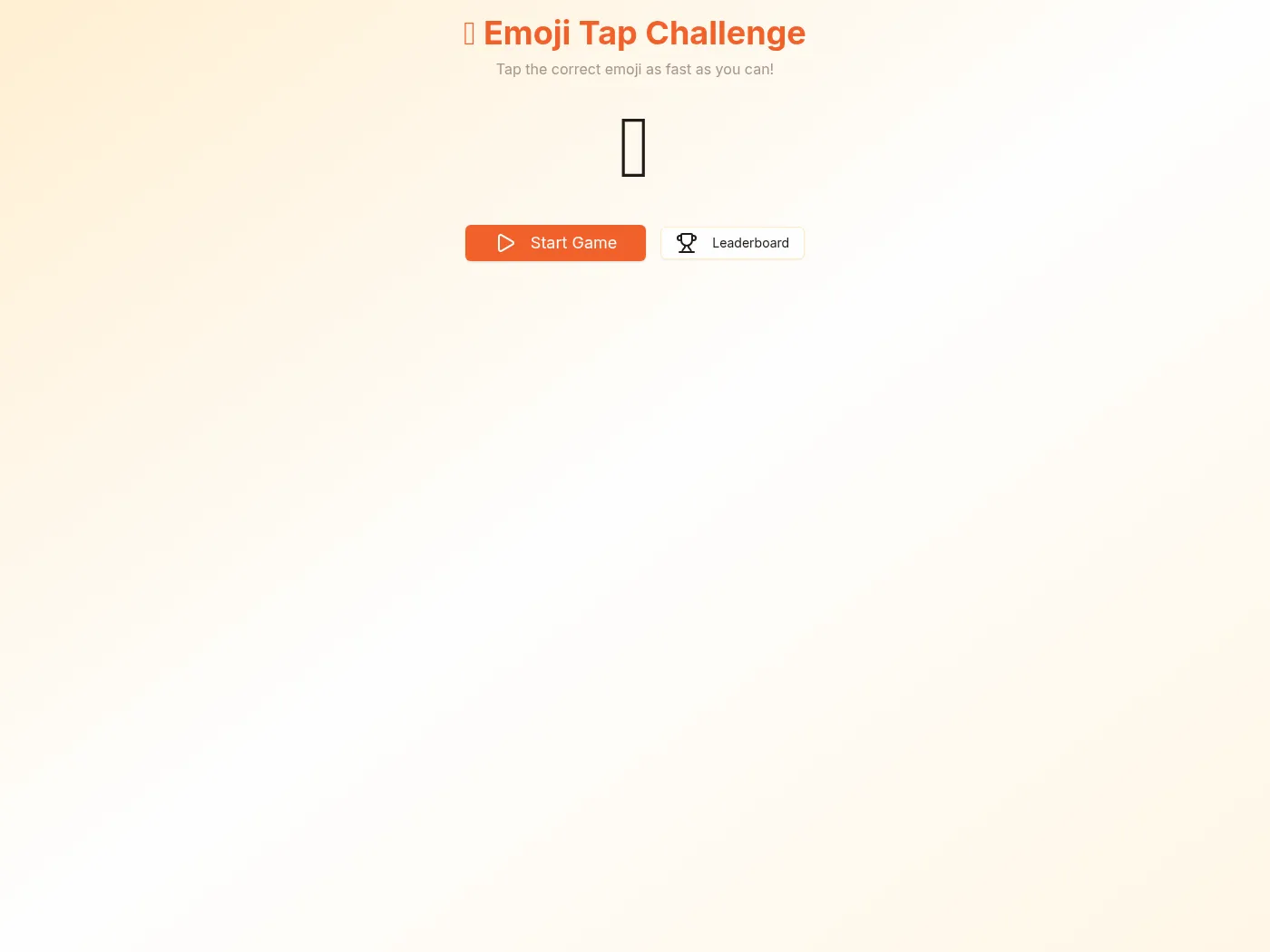 Emoji Tap Challenge - Fast-Paced Emoji Reaction Game