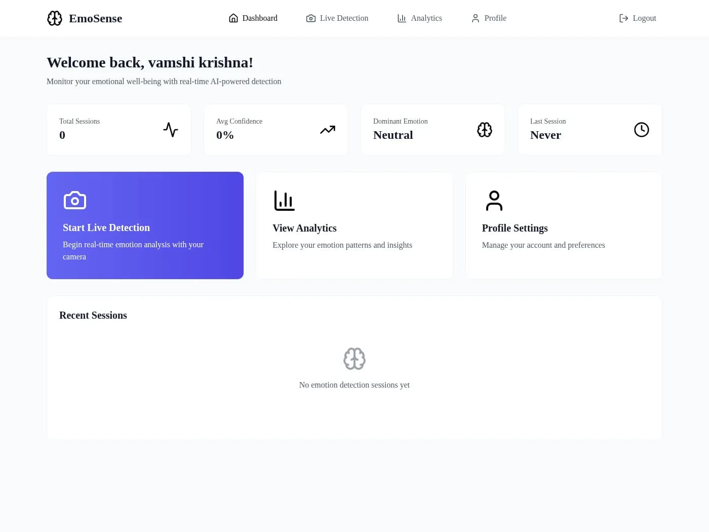 EmoSense: Real-Time Emotion Detection and Response System