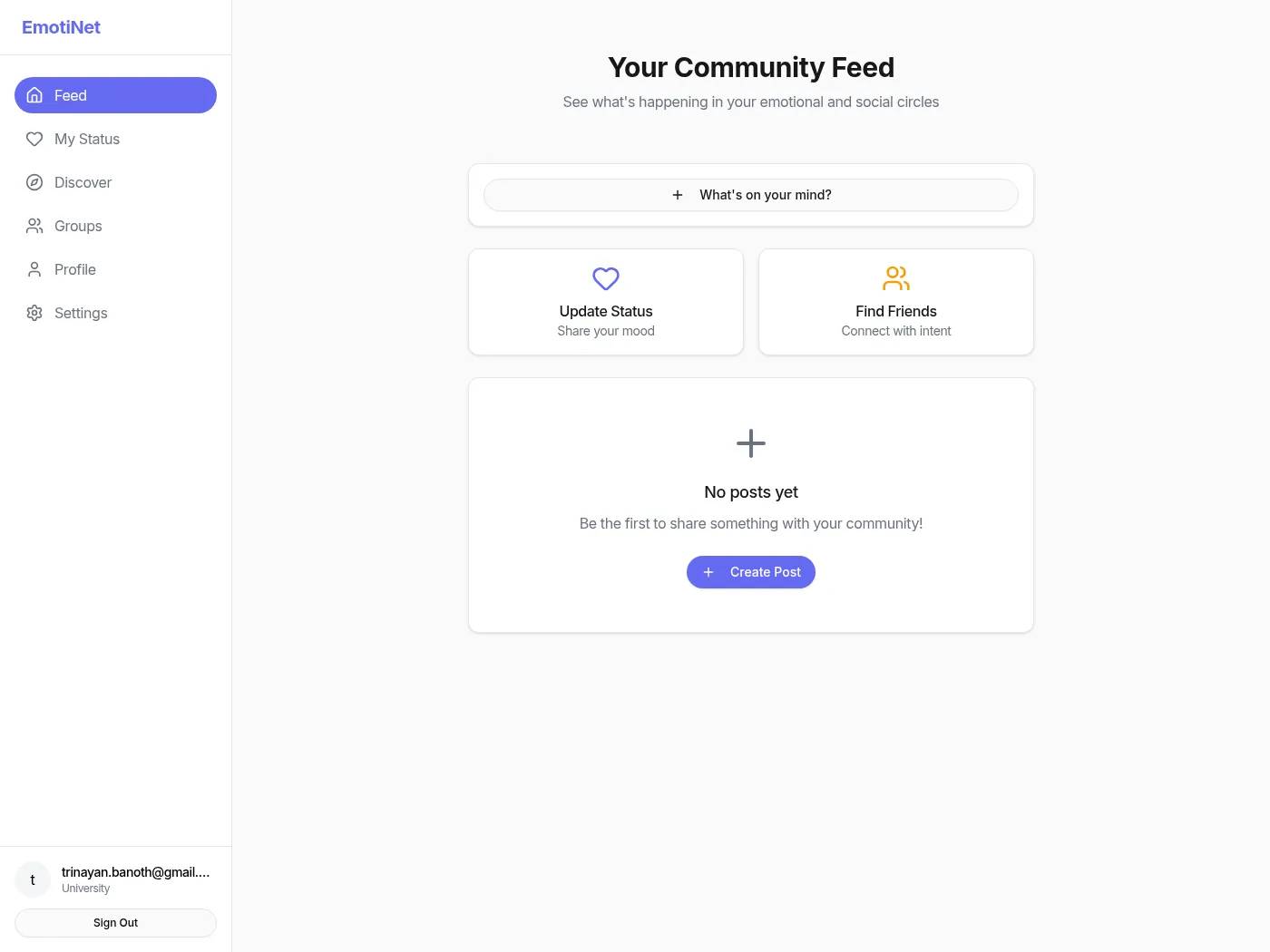 EmotiNet: Authentic Social Dynamics Platform