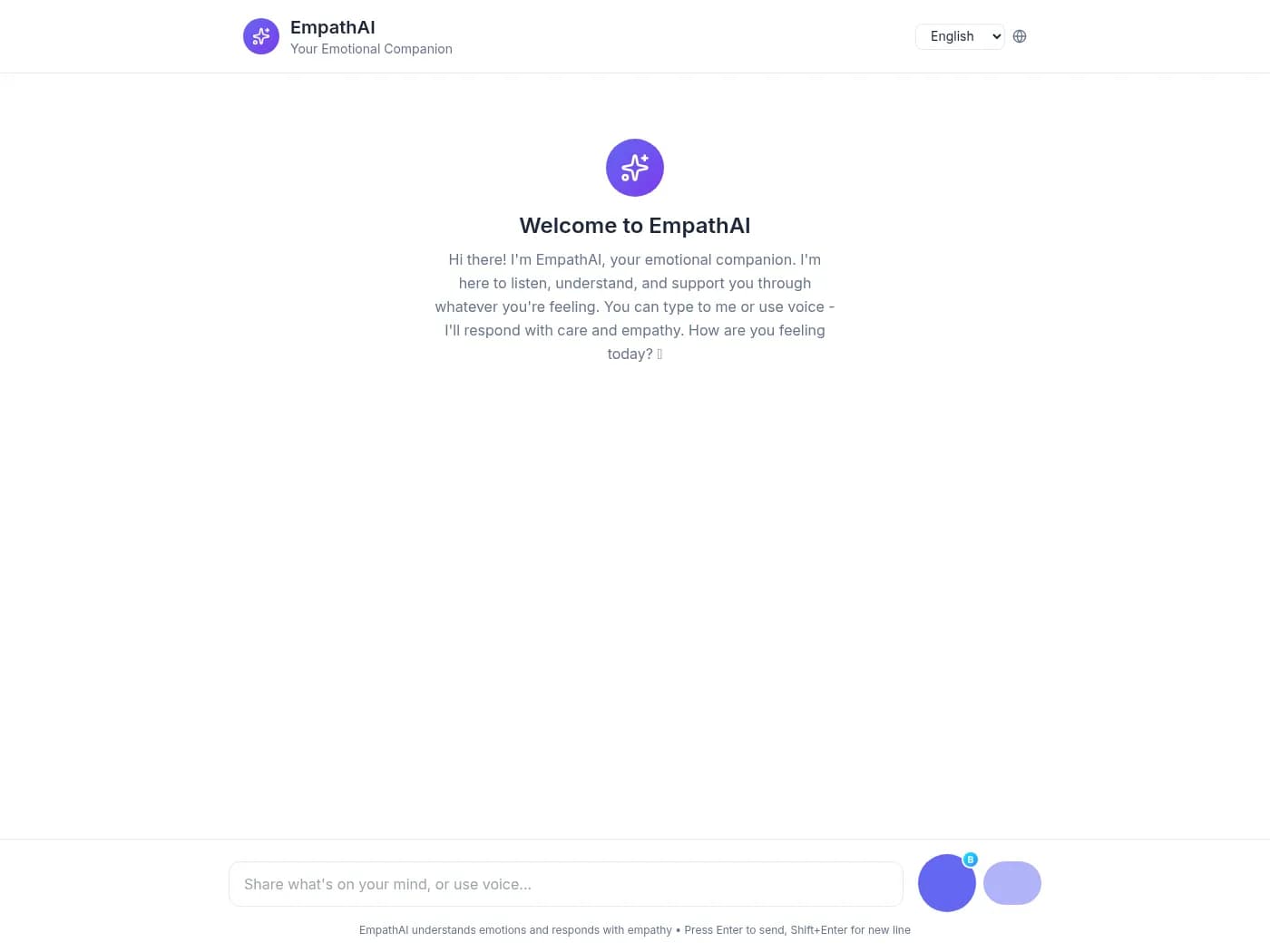 EmpathAI: The Emotion-Aware Multilingual Voice Companion