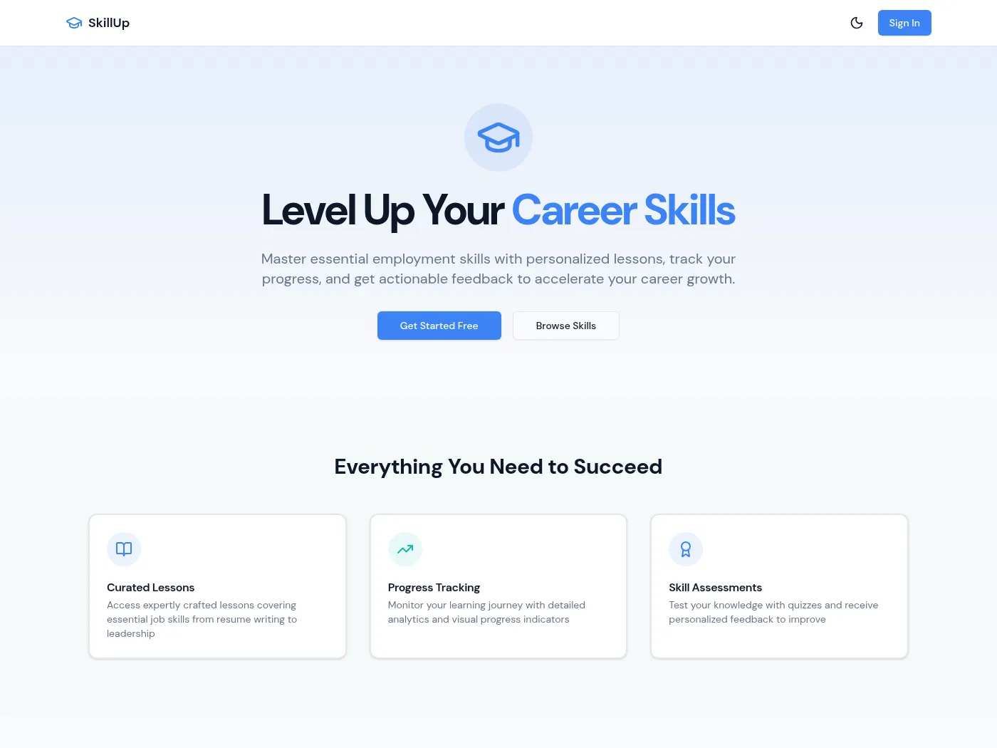 SkillUp Employment App