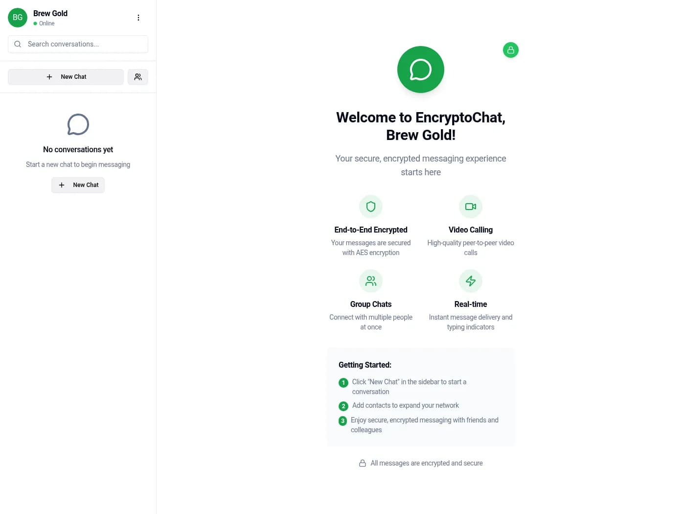 EncryptoChat: Secure Real-Time Messaging & Video App