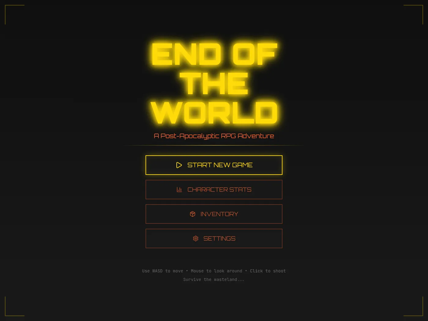 End of the World: A Doom-Style Post-Apocalyptic RPG