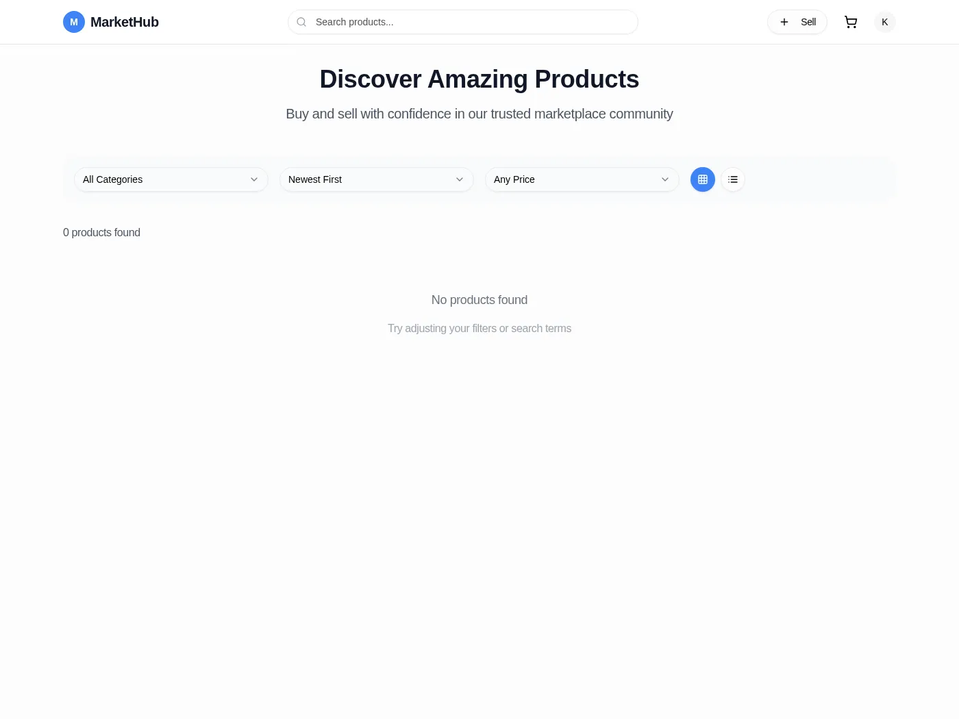 End-to-End Online Marketplace Platform