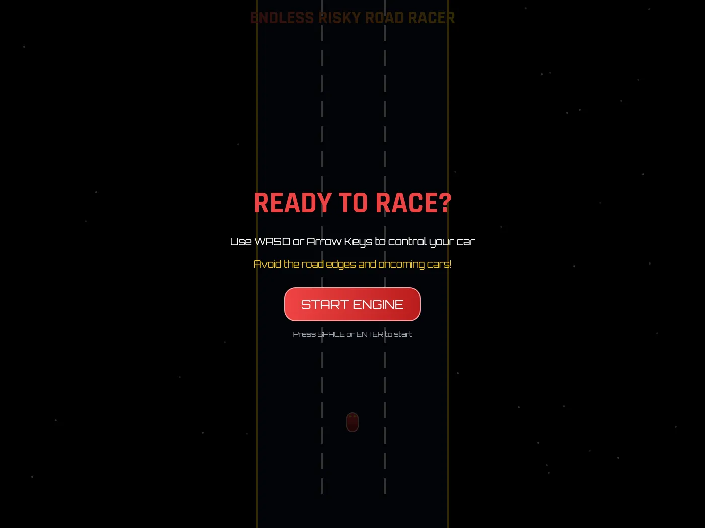 Endless Risky Road Racer