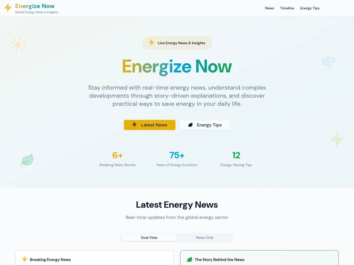 Energize Now: Interactive Energy News and Insights