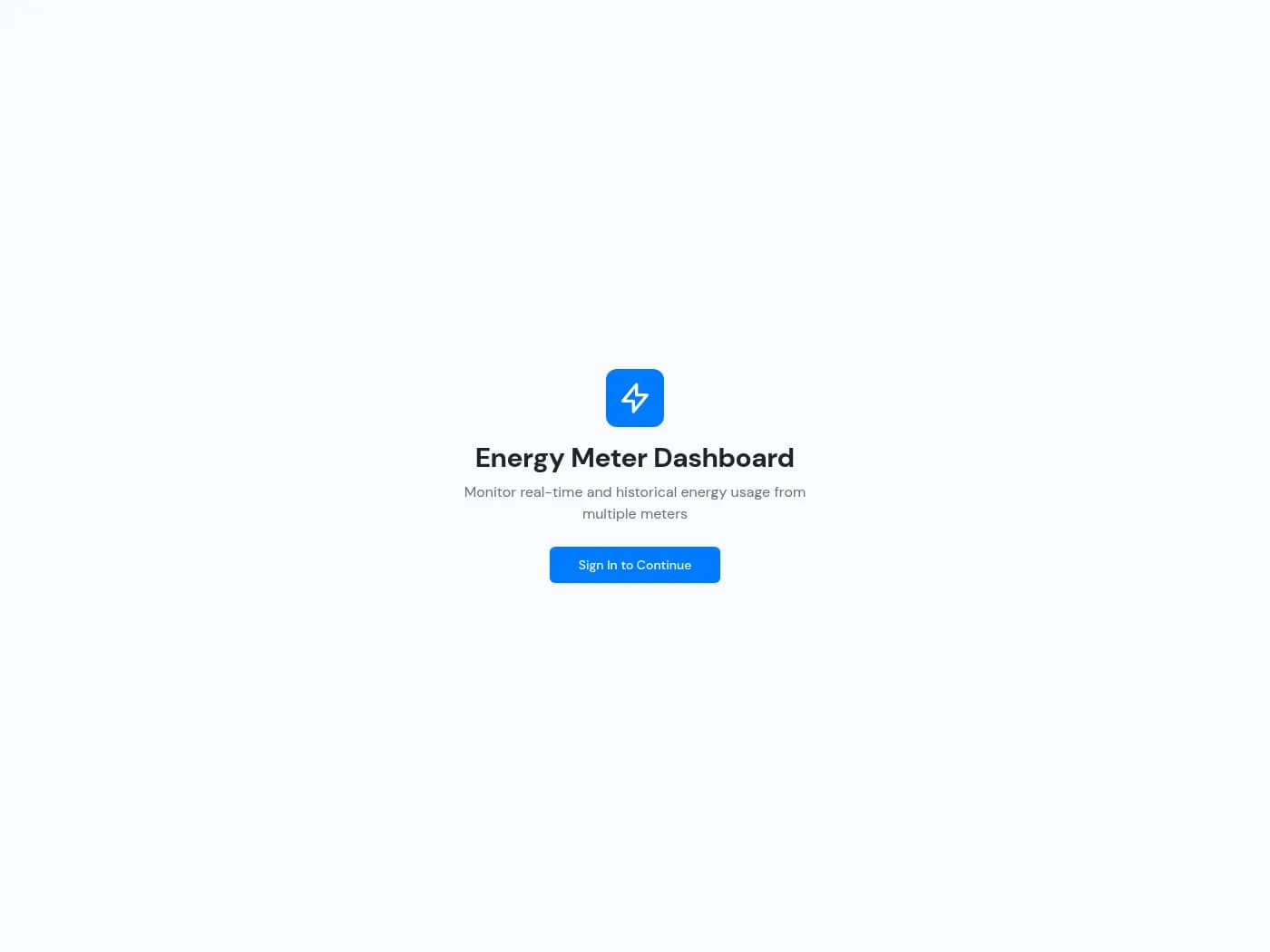 Energy Meter Dashboard