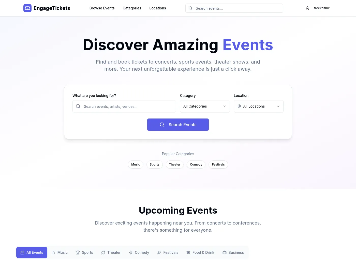 EngageTickets - Modern Online Ticketing Platform