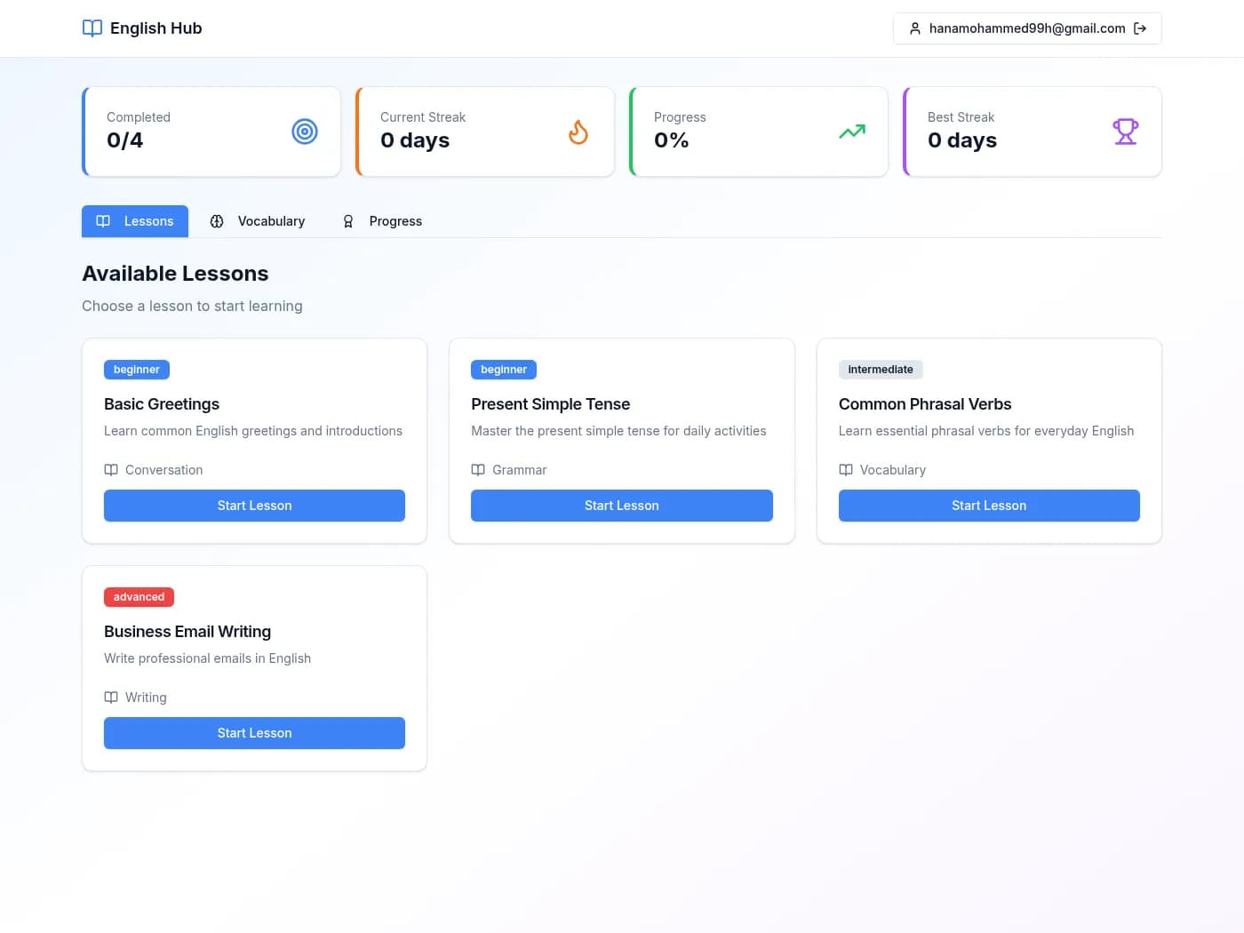 English Learning Platform