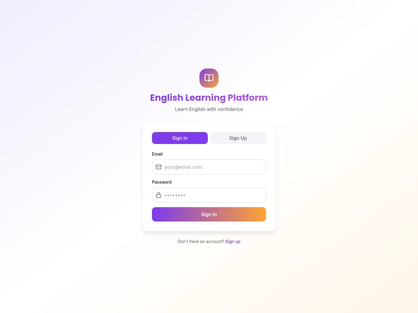 English Learning Platform for Urdu Speakers (Web App with Vocabulary, Idioms, Grammar & Gamification)
