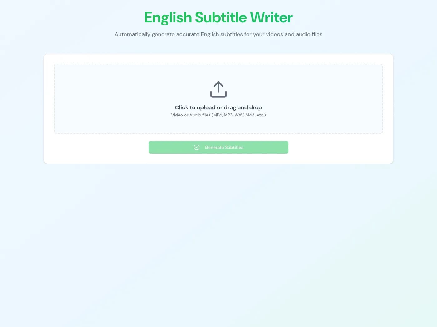 English Subtitle Writer