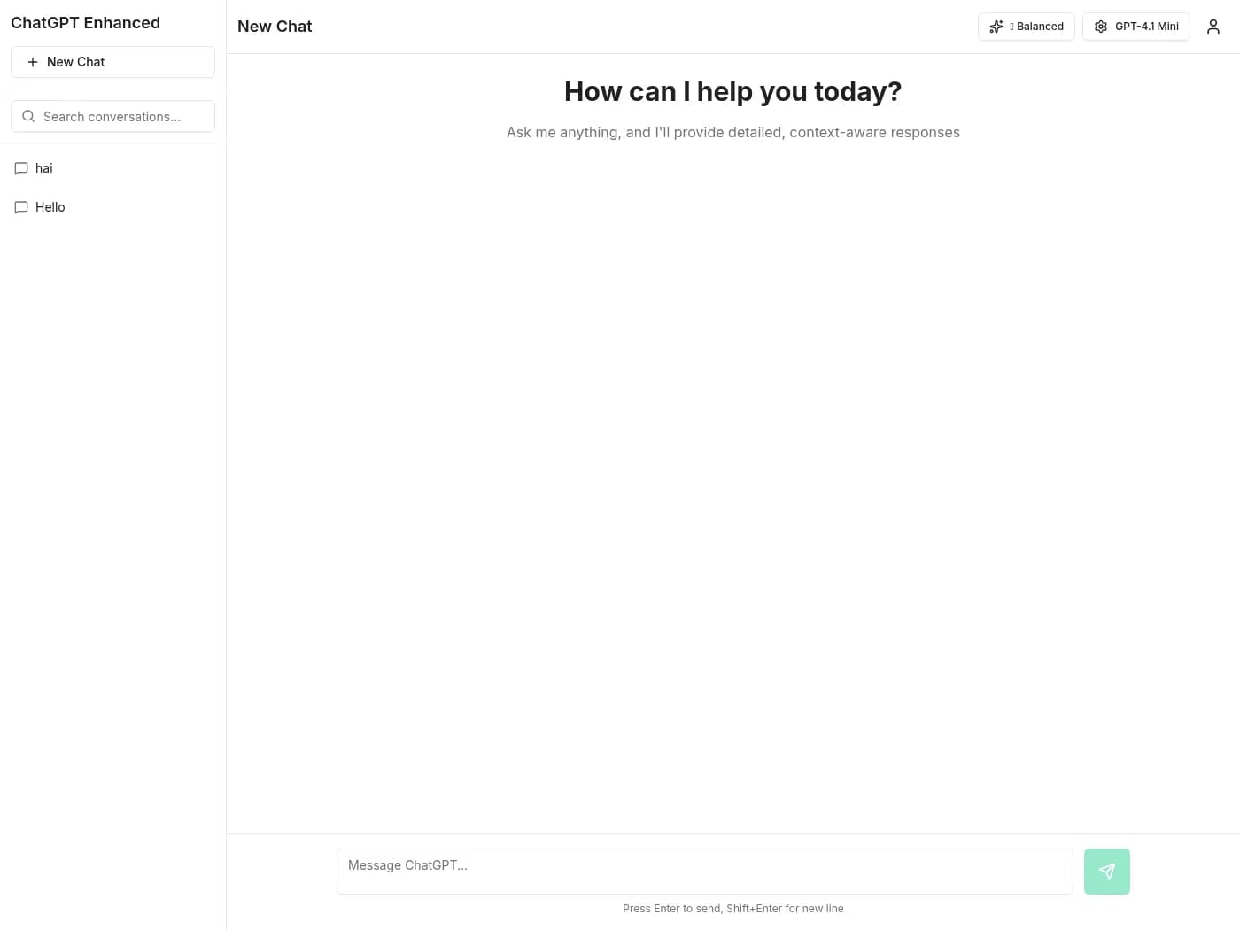 Enhanced ChatGPT AI Assistant