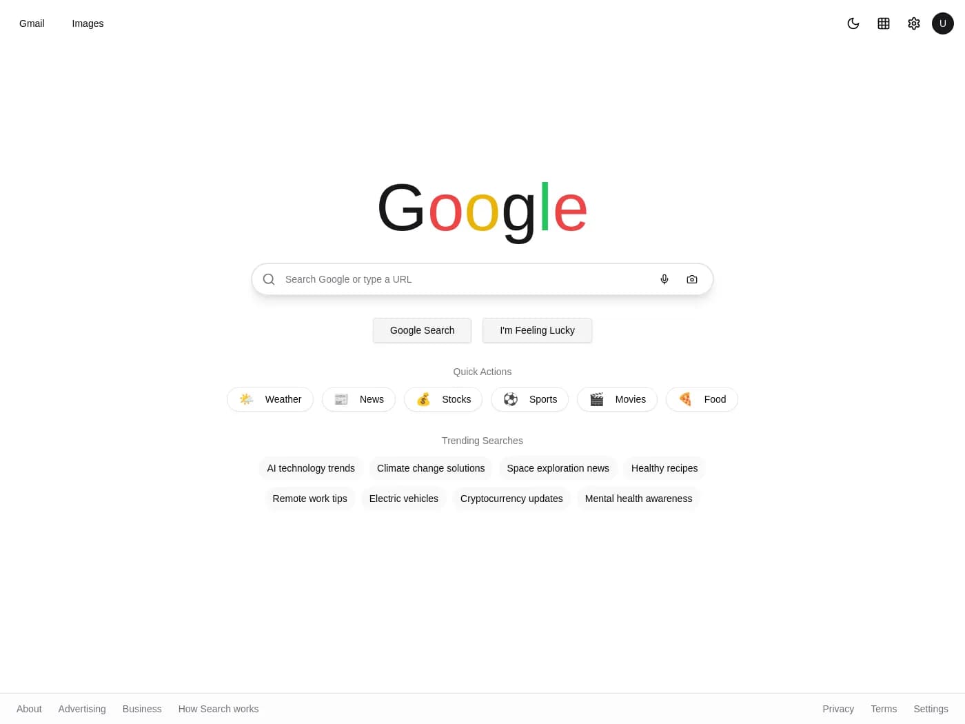 Enhanced Google Search Clone