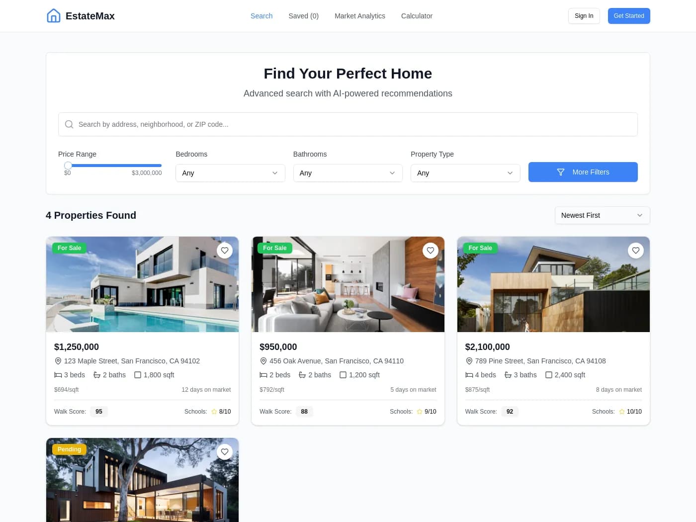 Enhanced Desktop Real Estate Platform