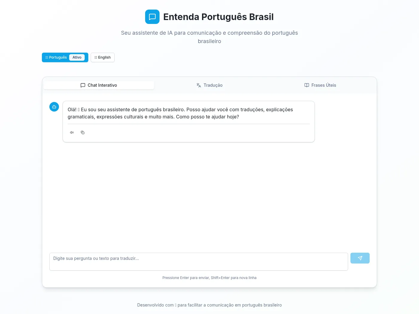 Entenda Português: Brazilian Portuguese Communication Assistant