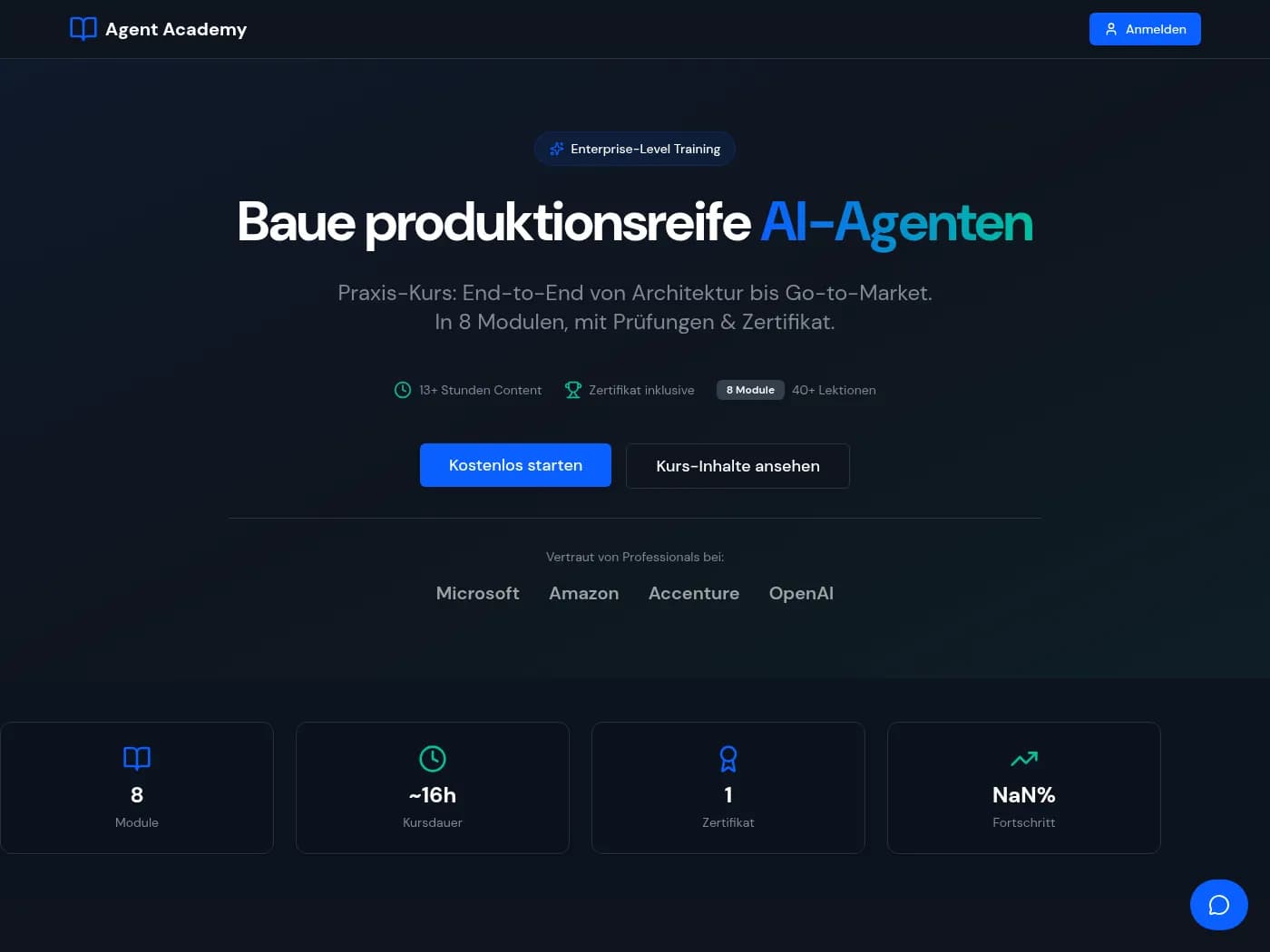 Enterprise-Lernsystem für Agenten & Prompt Engineering (Produktionsreif, Modular, Interaktiv)