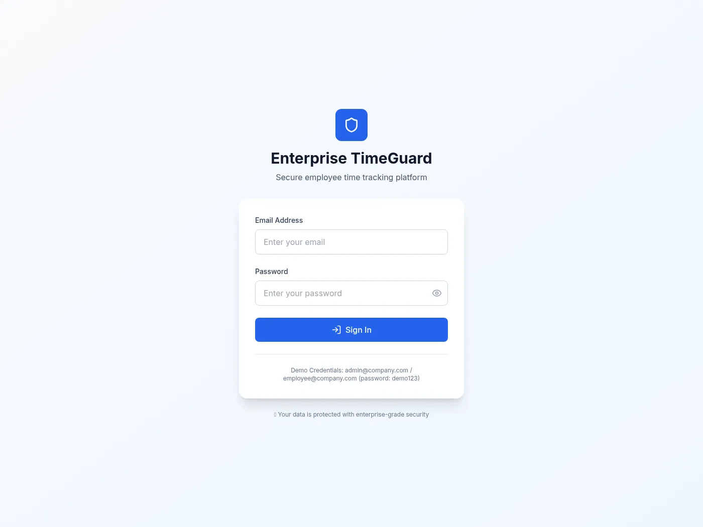 Enterprise TimeGuard: Secure Employee Attendance & Payroll Web Platform
