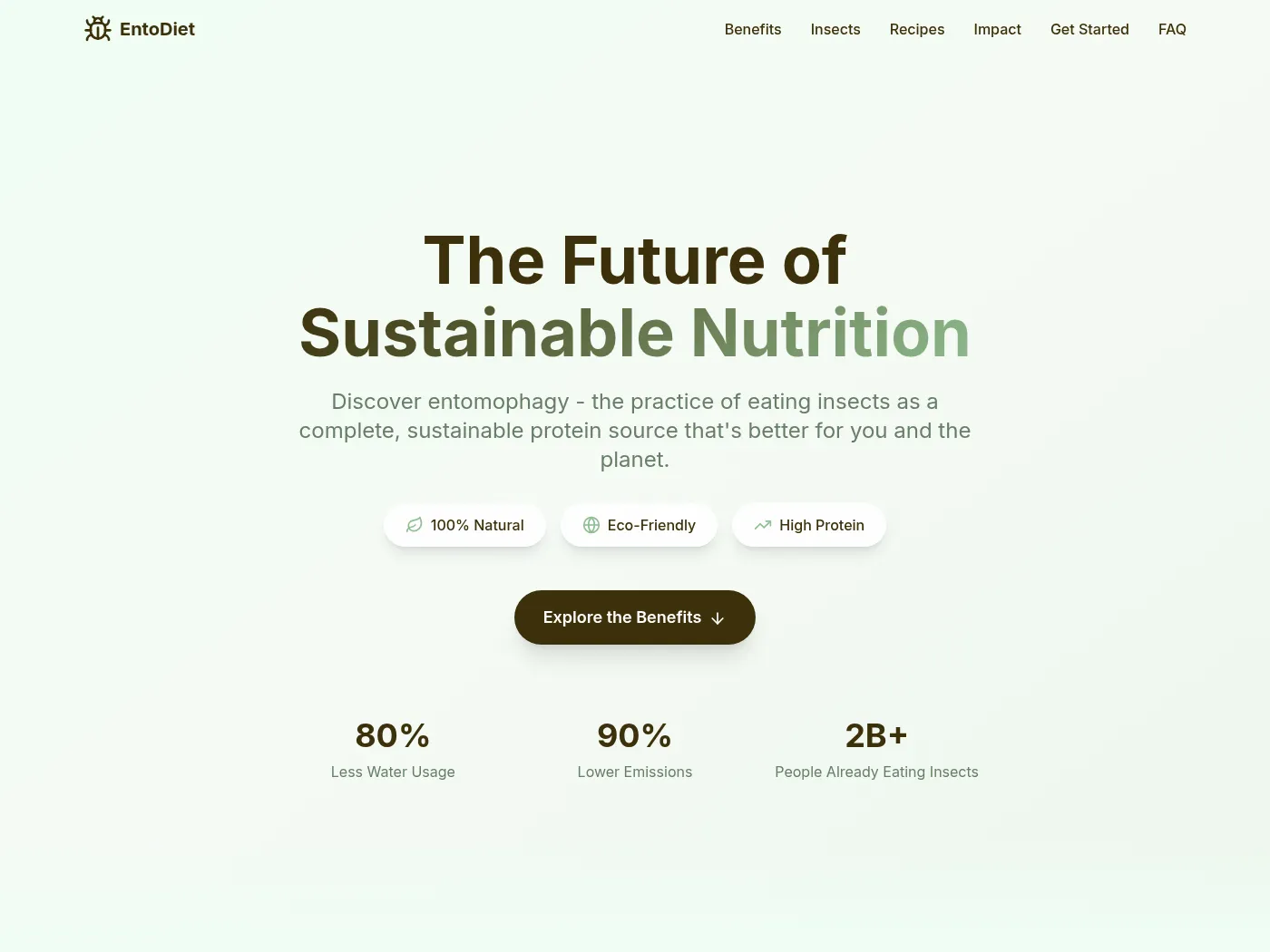 EntoDiet: The Bug-Only Diet Page