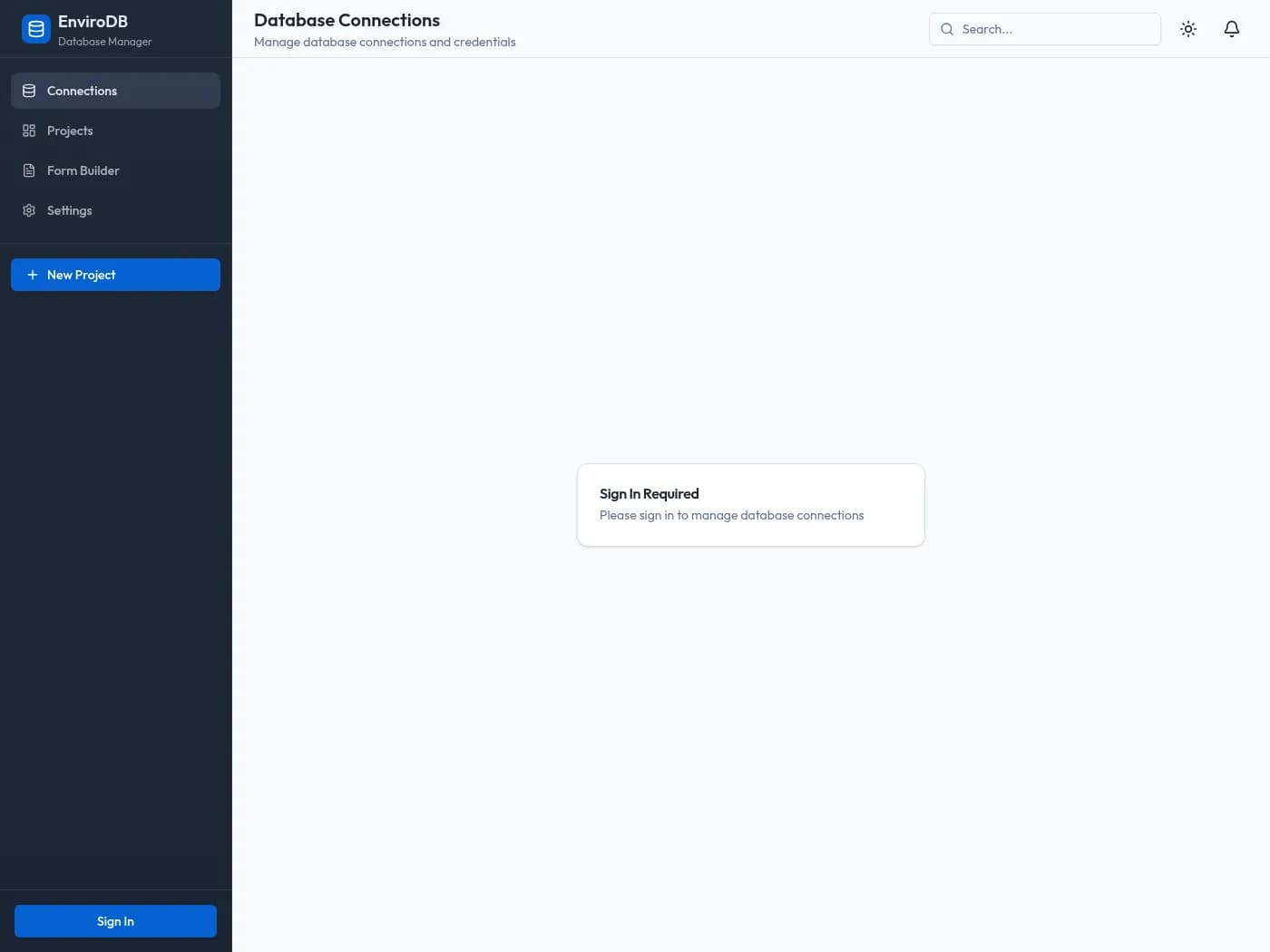 EnviroDB: Universal Database & Monitoring Web App for Environment Ministries