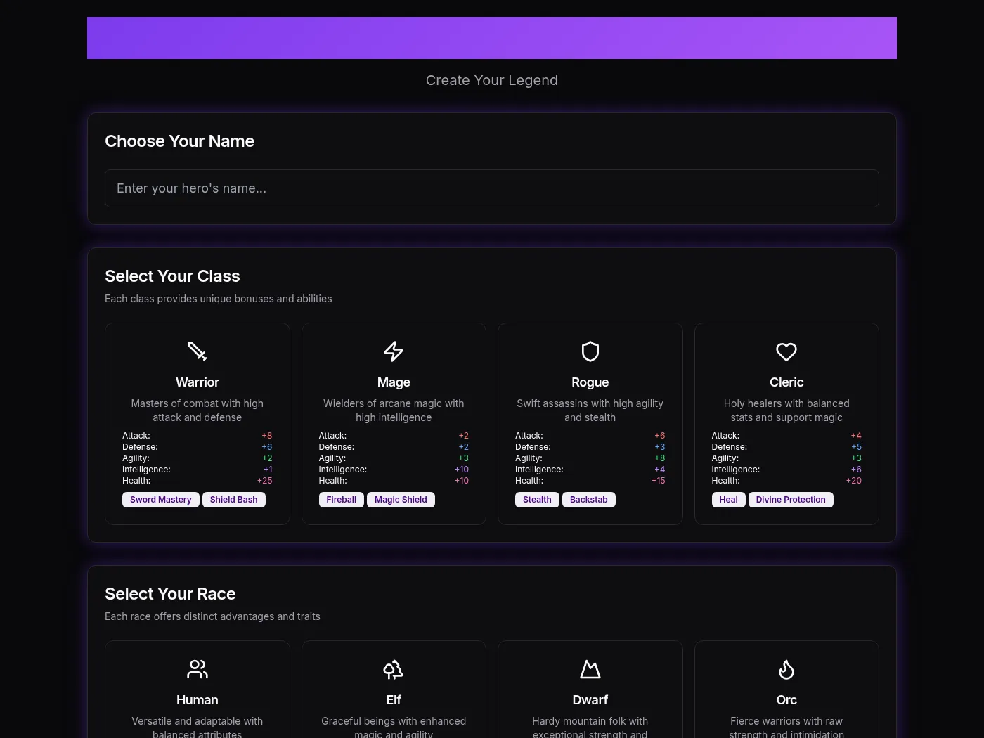 Epic Browser RPG Adventure