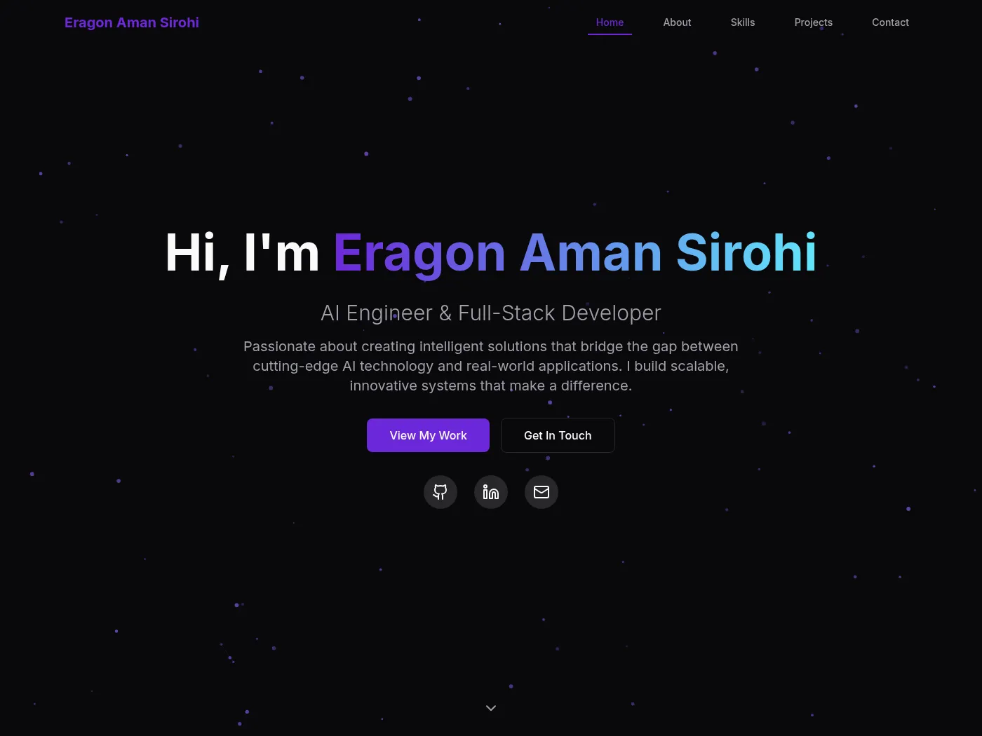 Eragon Aman Sirohi Portfolio Website Revamp