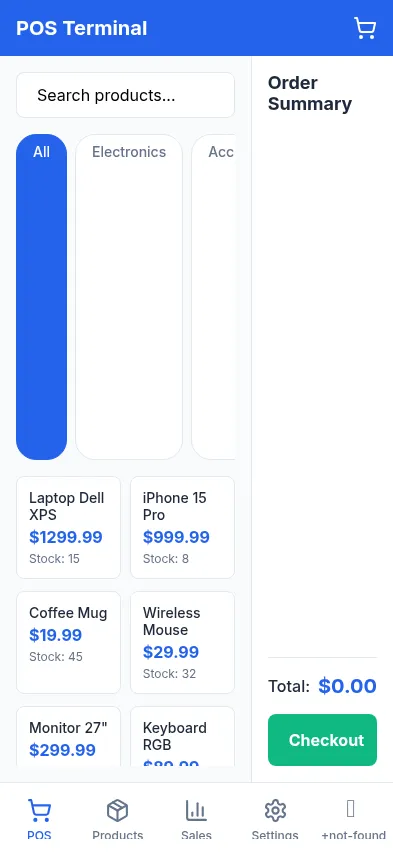 ERPNext POS Mobile App