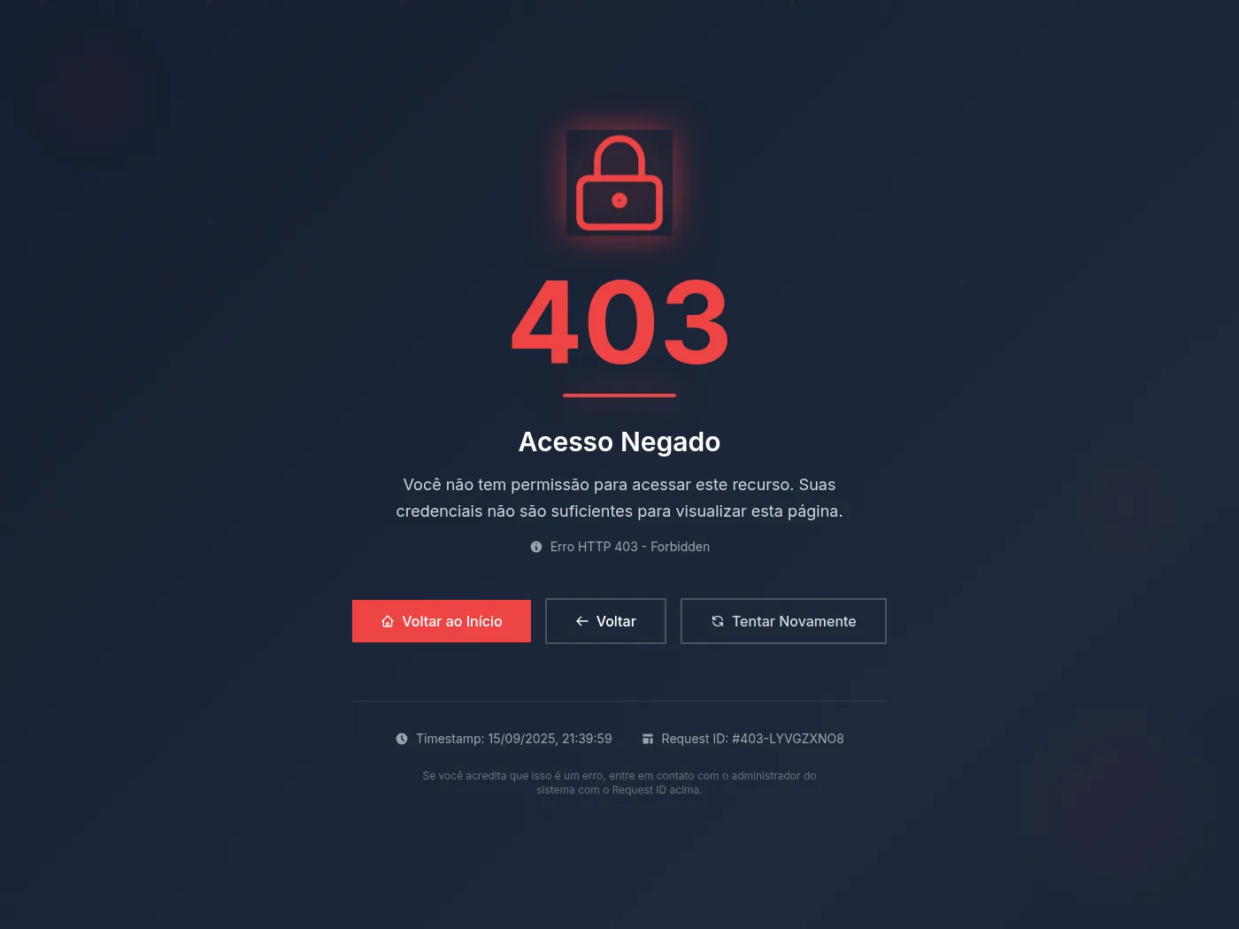 Erro 403 Page Clone