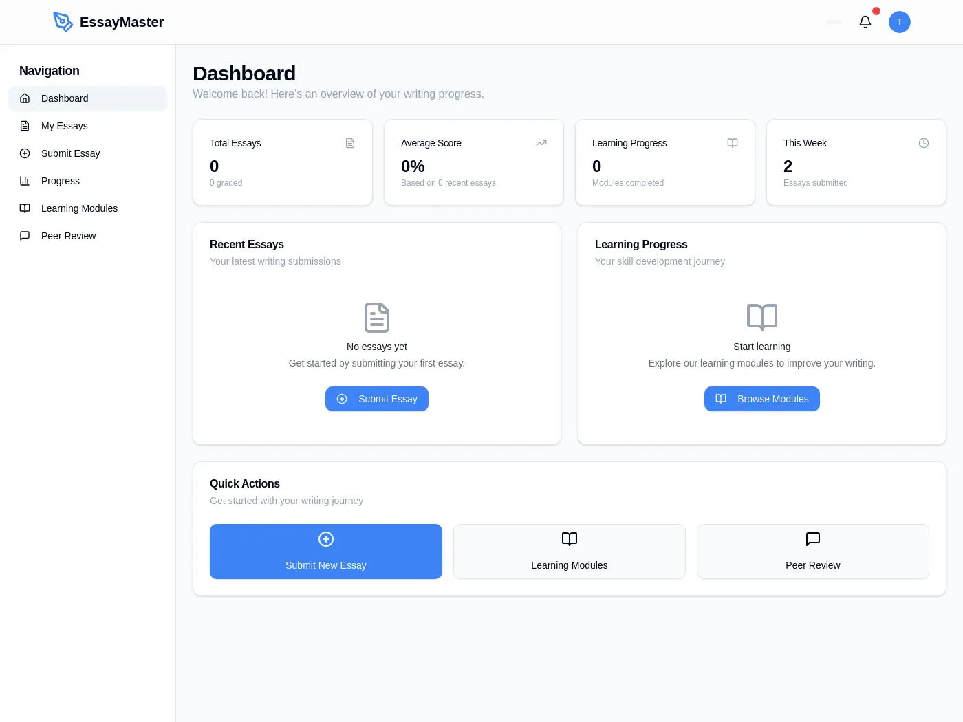 EssayMaster: AI-Powered Writing Assessment & Workshop Platform