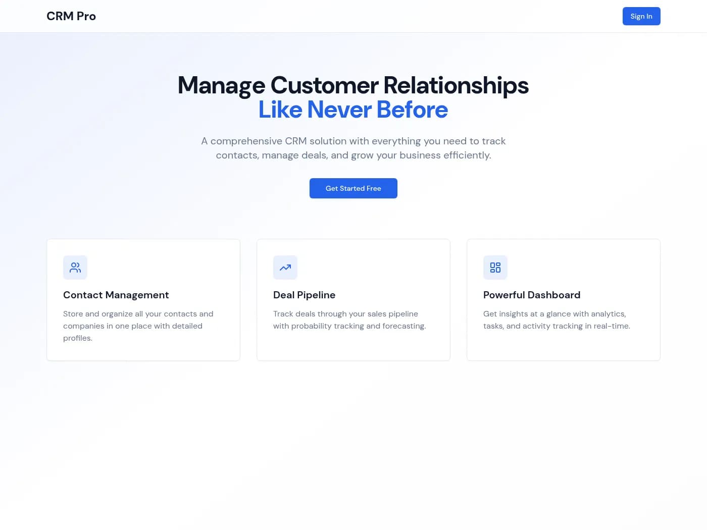 Essential CRM Application