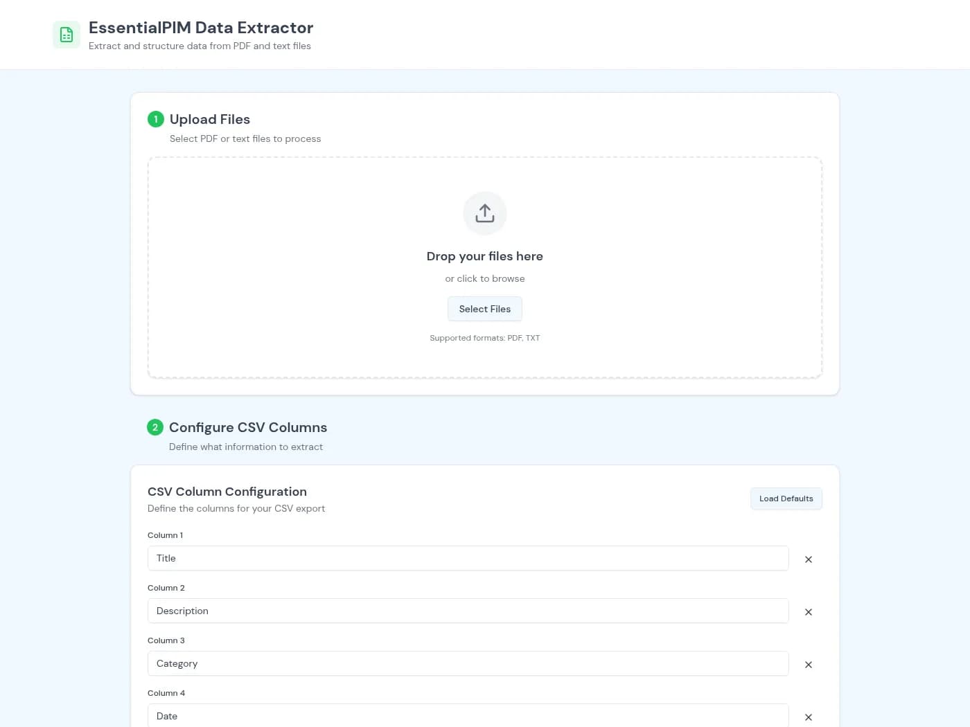 EssentialPIM Data Extractor