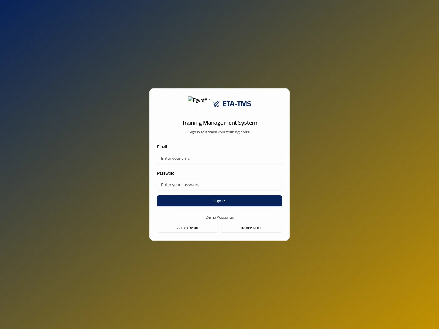 ETA-TMS Mini-Cycle Demo: End-to-End Training, Exam & Certificate Flow