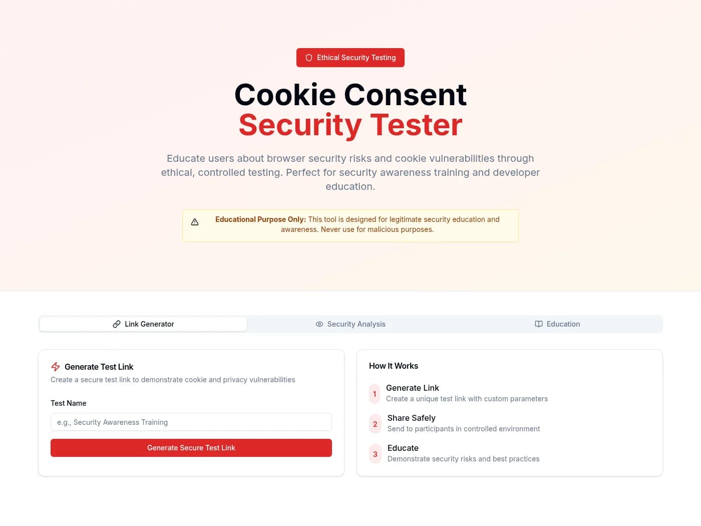 Ethical Browser Cookie Consent Tester